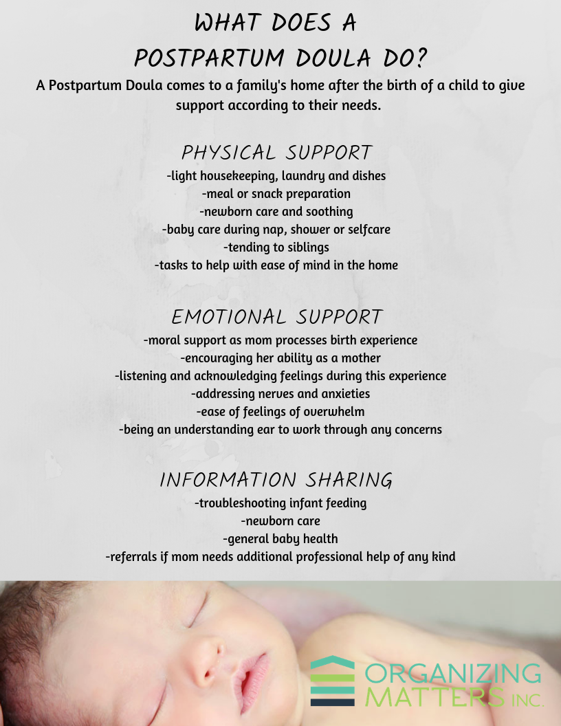 Postpartum Doula & snuggling babies. | Organizing Matters Inc.